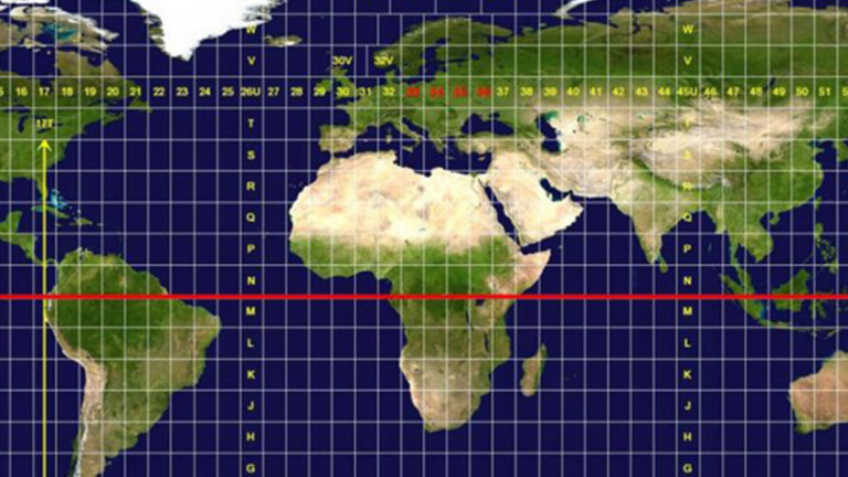 La projection UTM Transverse Universelle de Mercator